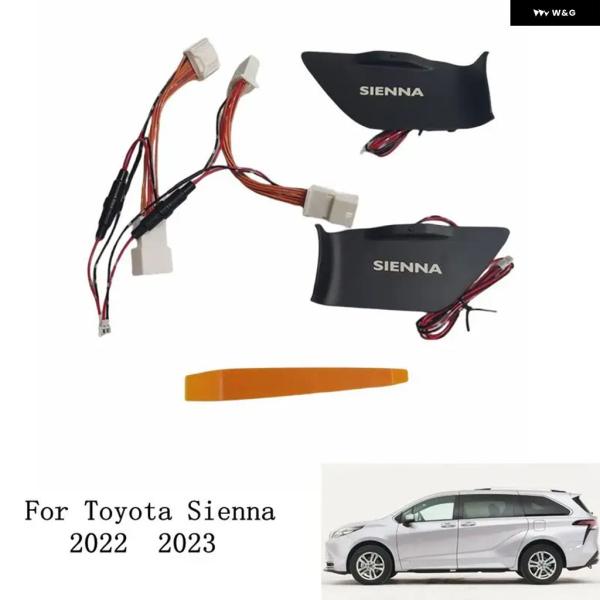 インテリア ドアボウルランプ レッティングハンドル LED アンビエントライト 飾ランプ トヨタ シエナ 2022 2023 カスタム パーツ アクセサリーItem Type:Atmosphere lampOrigin:Mainland C...