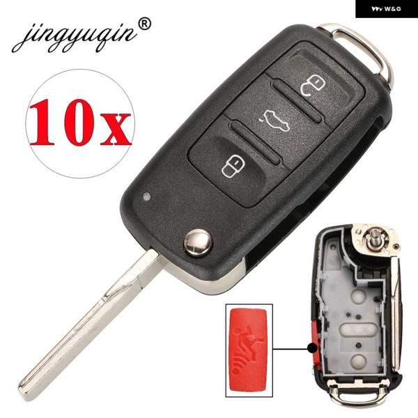 10個 4 ボタン 020AD リモートキーシェルケース VW キャディ EOS ゴルフ ジェッタ ビートル ポロ アップ ティグアン トゥーラン 5K0837202AD カスタム パーツ アクセサリーHigh-concerned chem...