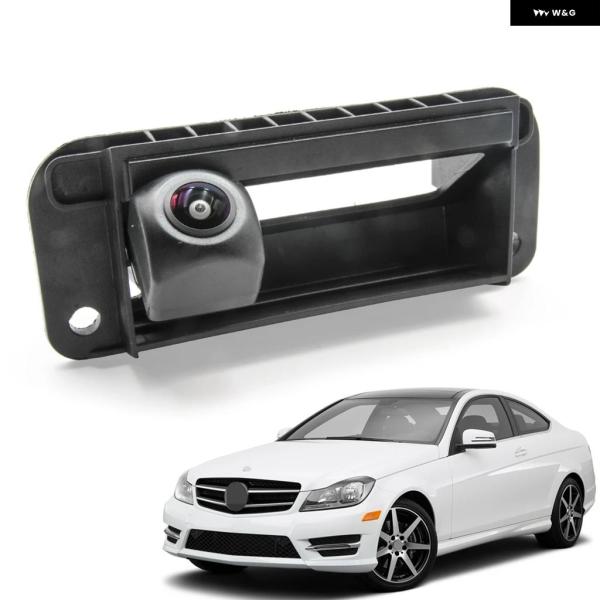 CCD HD AHD トランク ハンドル リアビュー カメラ メルセデス ベンツ W204 2011 - 14 C180 C200 C260 C300 C63 AMG カーモニター カスタム パーツ アクセサリーGuiding Line:Y...