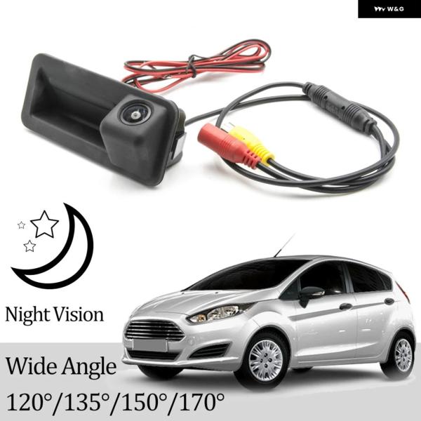 CCD HD AHD 魚眼リアビュー カメラ フォード フィエスタ MK6 ハッチバック 2009〜2017 車 トランク ハンドル リバース パーキング バックアップモニター カスタム パーツ アクセサリーHigh-concerned c...