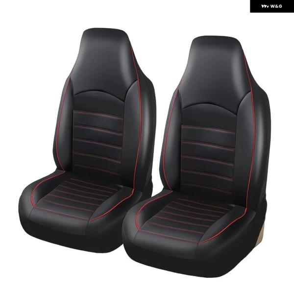 フロントカーシートカバー 2枚セットハイバックバケットシートカバー セット乗用車 トラック SUVバン カスタム パーツ アクセサリーFilling:NoneTarget Pet:NoneThickness:StandardProduct ...