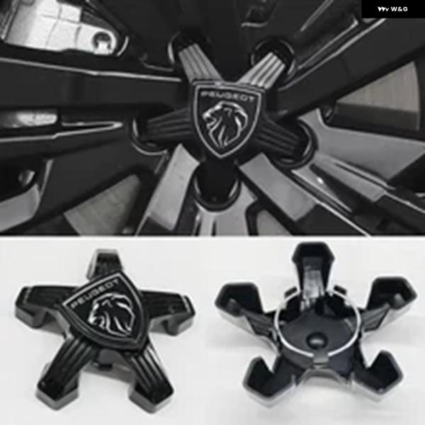 4個 98366785XK YL022040XK 60MM 135MM 5ピン ホイールセンターキャップ ハブカバー プジョー 308 408 508 3008 4008 5008 カスタム パーツ アクセサリーHigh-concerned...