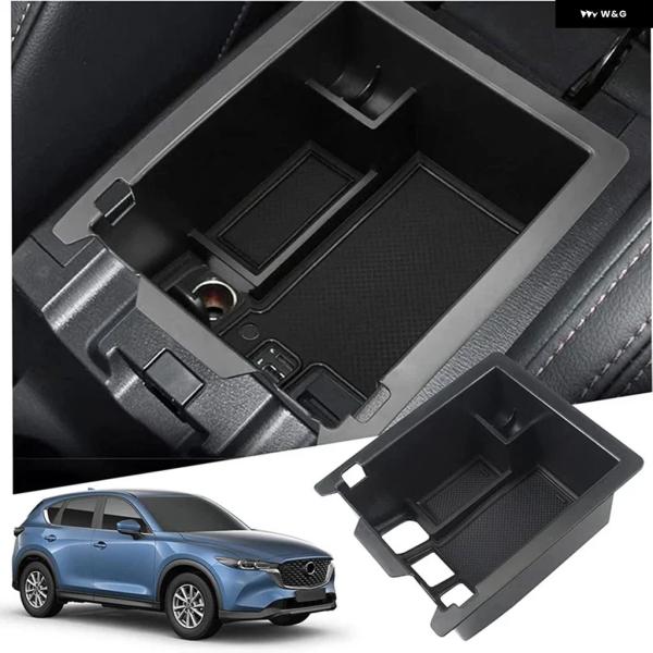 センター コンソール アクセサリー オーガナイザー トレイ 2017-2023 マツダ CX-5 アームレスト 収納 ボックス インサートトレイ 滑り止めマット カスタム パーツ アクセサリーHigh-concerned chemical:...