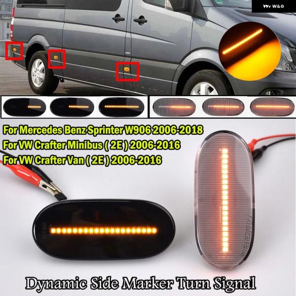 メルセデス ベンツ スプリンター W906 VW クラフター 2E 2F LED クリアランスランプ CANBUS ポジション シティライト サイドマーカー ウインカー カスタム パーツ アクセサリーHigh-concerned chemi...