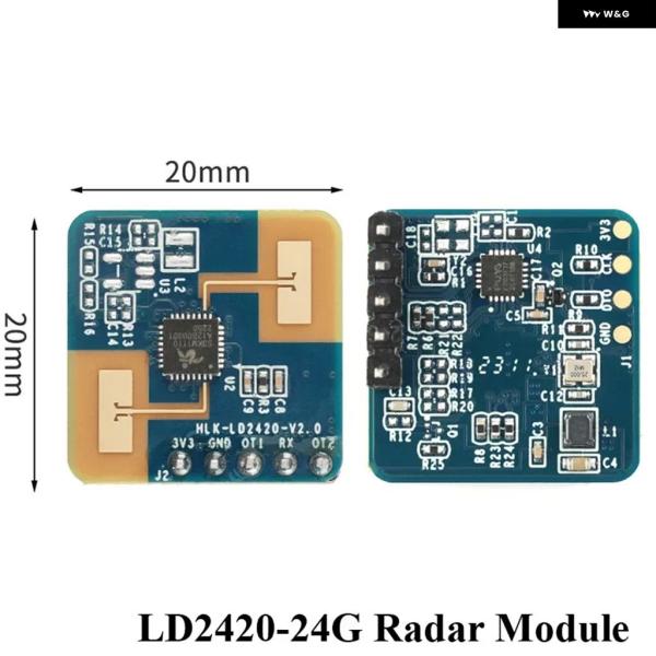 LD2420 24G ミリ波レーダーセンサー インテリジェント人体マイクロモーション モジュール ISM バンド 高感度 低消費電力 カスタム パーツ アクセサリーHigh-concerned chemical:NoneOrigin:Mai...
