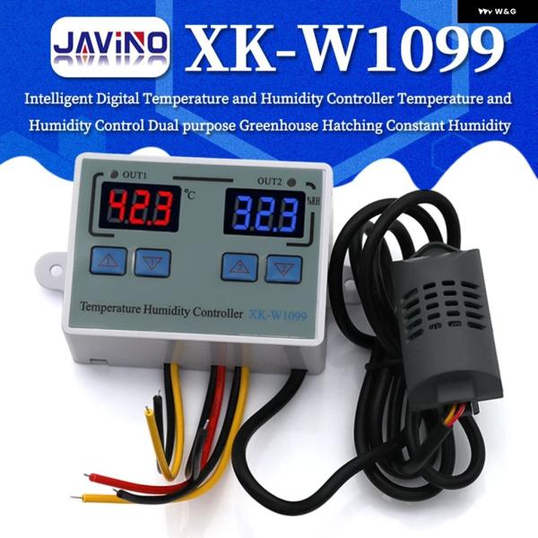 XH-W1099 AC110V-220V デジタル LED 湿度温度 コントローラ ー インキュベーター冷却加熱スイッチサーモスタット湿度センサー カスタム パーツ アクセサリーHigh-concerned chemical:NonePac...