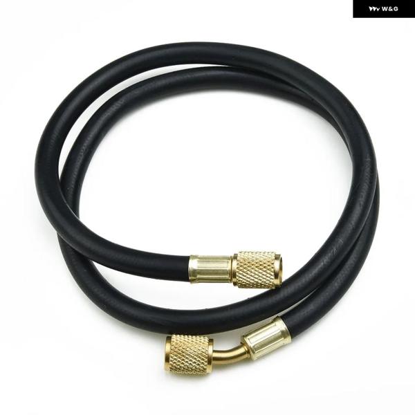 36インチ AC 600PSI 冷凍充填ホースゲージ HVAC 1/4 SAE R410A R134A ツール チューブ パイプ エアコン プレッサー エア圧 ツール カスタム パーツ アクセサリーHigh-concerned chemic...