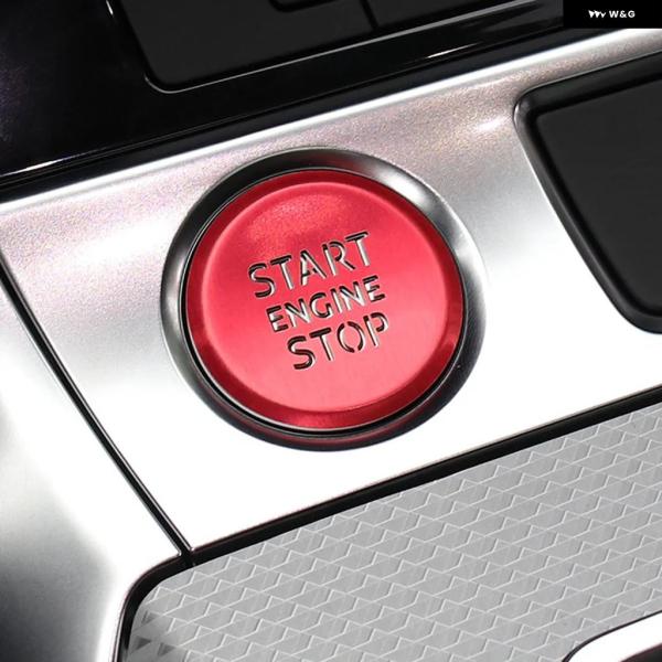 エンジン スタートストップ ボタン 装飾 ステッカー アウディ A6 C8 A7 4K 2019-2024 アバント オールロード クワトロ イグニッション トリム カバー カスタム パーツ アクセサリーHigh-concerned che...