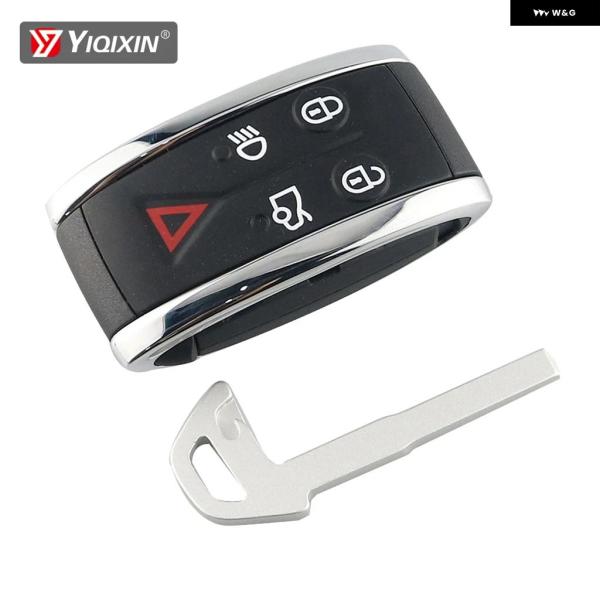 5 ボタン ジャガー X XF XK JF XJ XE XJL X-TYPE S-TYPE 2007 - 2012 年 10 月 リモートカーキーシェルフォブケースカバー カスタム パーツ アクセサリーHigh-concerned chem...