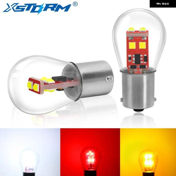 2個 1157 BA15D BAY15D 1156 BA15S P21W P21/5W LED バルブ S35 800LM 車用ウィンカーランプ バックランプ ブレーキランプ 赤白黄 12V カスタム パーツ アクセサリーHigh-conc...