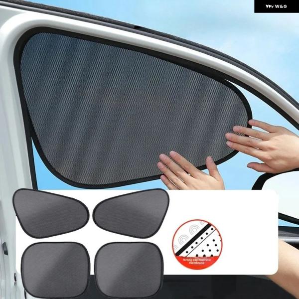 静電サンバイザー サイドウィンドウ用 4層サンカーテン 防眩 UV カットカバー カスタム パーツ アクセサリーHigh-concerned chemical:NonePlacement on Vehicle:Side windowSpec...