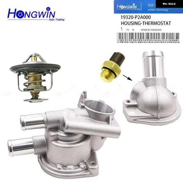 エンジン 冷却水サーモスタット ハウジング 19320-P2A-000 ホンダ HR-V CAPA シビック 1.6L 1995-2000 2001 96HC2 19311P2A000 19320 P2A 000 カスタム パーツ アクセサ...
