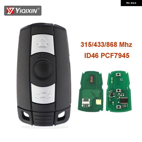 315/433/868MHZ ID46PC F7945 チップリモートカーキー BMW X5 X6 E60 E61 E90 E87 Z4 E91 E92 E82 E88 E89 E72 1 3 5 6 シリーズ カスタム パーツ アクセサリ...