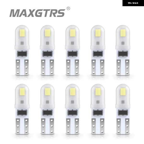 10個 T5 LED 電球 W3W W1.2W LED CANBUS 車内ライト ダッシュボード ハザード灯 ウェッジ型計器ランプ 12V/24V カスタム パーツ アクセサリーHigh-concerned chemical:NoneFor...
