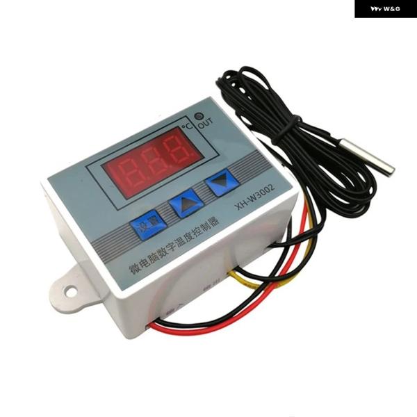 W3002 デジタル LED 温度 コントローラ ー 12V 24V 110V-220V 10A サーモスタットレギュレーター XH-3002 カスタム パーツ アクセサリーBattery Included:NoHigh-concerned...