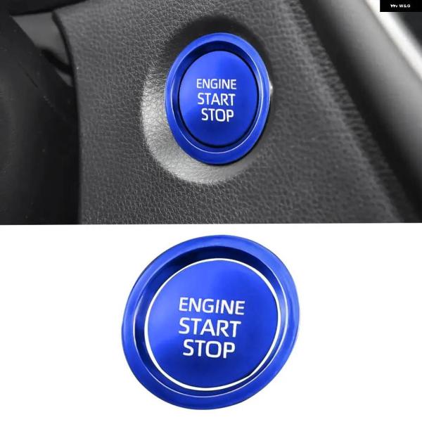 スタート/ストップ エンジン ボタン カバー ステッカー トヨタ カローラ 2019-23 ブルー 合金 1セット カスタム パーツ アクセサリーHign-concerned Chemical:NoneItem Weight:0.018kg...