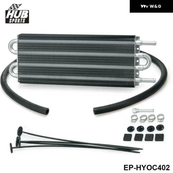 4列ブラックアルミリモートトランス ミッション オイルクーラー /オート マニュアル ラジエーター コンバーターキット HU-HYOC402Special Features:UniversalItem Diameter:00inchItem...