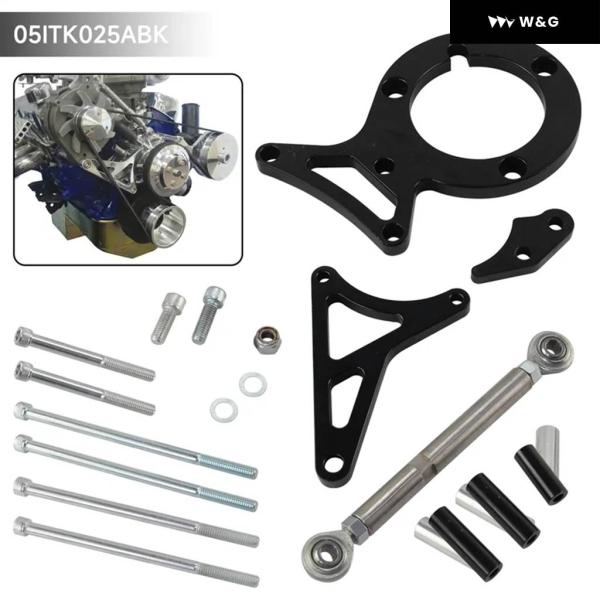 ポリッシュ仕上げ ビレット CNCアルミ製オルタネーターパワーステアリング ブラケット キット SB FORD 302 V8 5.0L 1982-1992 ブラックSpecial Features:NoItem Weight:1.51kgI...