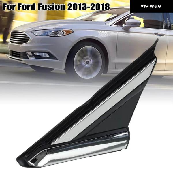 フェンダーピラー トリム ミラー コーナー フォード フュージョン2013 - 2018 ABSブラッククロームコーナーミラー モールディング トリム パネル DS73F16004ADW カスタムパーツ アクセサリー 交換用部品Hign-c...