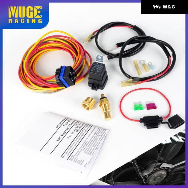 40A 電動ファン配線サーモスタット温度スイッチリレーキット 185F オン 165F オフ 汎用 電動ファン配線キット WH004 カスタムパーツ アクセサリー 交換用部品Hign-concerned Chemical:NoneCount...