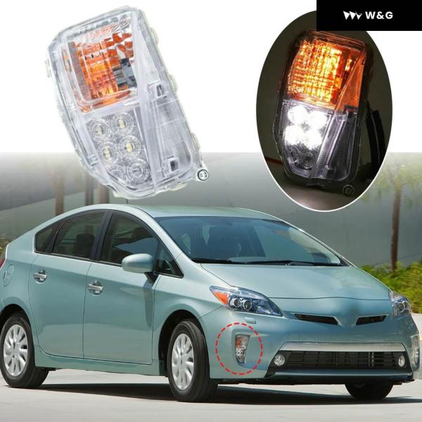 トヨタ プリウス 2012-15 左右フロント バンパー LED フォグランプ アセンブリ 車用LED ドライビングライト DRLランプ カスタムパーツ アクセサリー 交換用部品Hign-concerned Chemical:NoneFor...