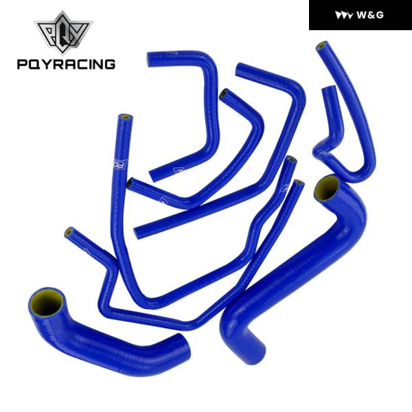 9個 シリコン ラジエーター ターボインタークーラーホースキット 02-07 スバル インプレッサ WRX/STI GDA/GDB EJ20 ブルーイエロー LX1803C-QY カスタムパーツ アクセサリー 交換用部品Hign-conce...