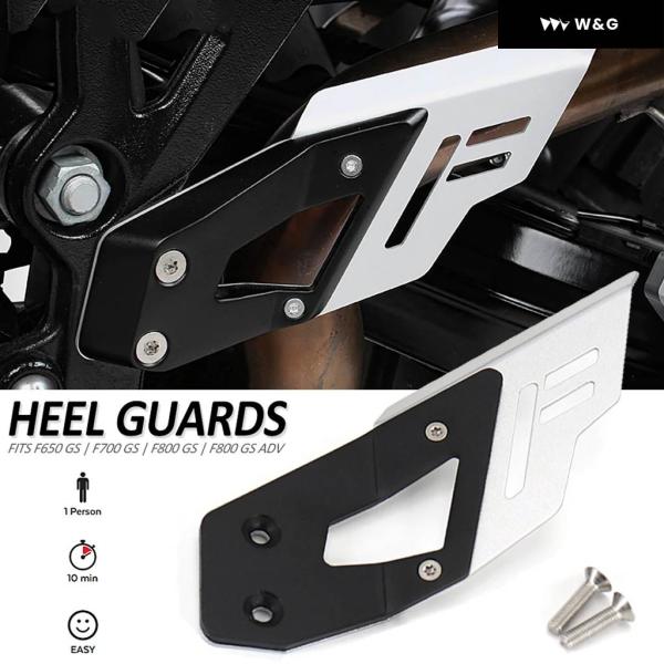 オートバイ バイク F 650 700 800 GS フットレスト フットペグ ヒールプレート ガード プロテクター BMW F650GS F750GS F800GS アドベンチャー カスタムパーツ アクセサリー 交換用部品Protecti...