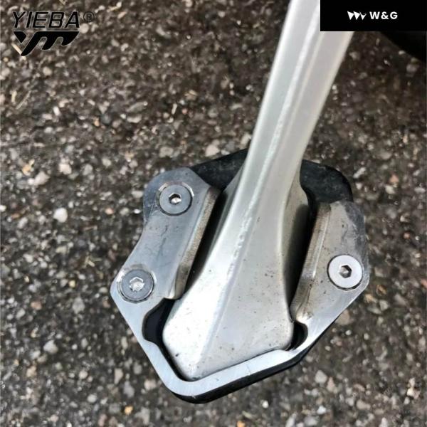 TIGER 800 TIGER800 XCA XR XRT XRX 2015 XCX 2010-2017 オートバイ バイク キック スタンド サイド スタンド エクステンション 拡大器 エクステンダー パッド プレート カスタムパーツ ア...