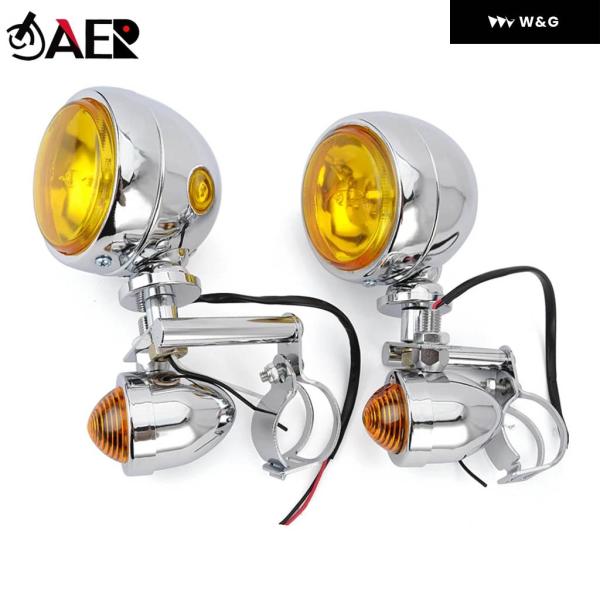 オートバイ バイク ヘッドライト パッシング フォグランプ LED ウィンカー マウント ホルダー 付き ハーレー ホンダ ヤマハ 汎用 トライアンフ カスタムパーツ アクセサリー 交換用部品Hign-concerned Chemical:...