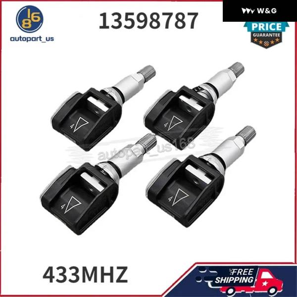 4個 キャデラック ATS CTS シボレー カマロ 433MHZ 4個 TPMS タイヤエア圧モニターセンサー 13598787 13540598 13589602 カスタムパーツ アクセサリー 交換用部品Hign-concerned C...