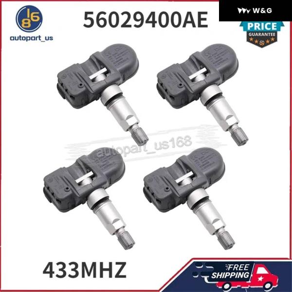 4個 56029400AE 56029400AD 56029400AC 433MHZ クライスラー 300C ランチア THEMA 4個 TPMS タイヤエア圧モニターセンサー カスタムパーツ アクセサリー 交換用部品Hign-concer...