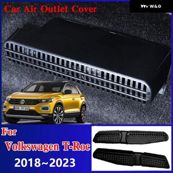 VW フォルクスワーゲン T-ROC アクセサリー 2018~2023 車用エア アウトレット カバー 目詰まり防止 ダスト防止 シートダストデコレーション ステッカー カスタムパーツ アクセサリー 交換用部品Hign-concerned ...