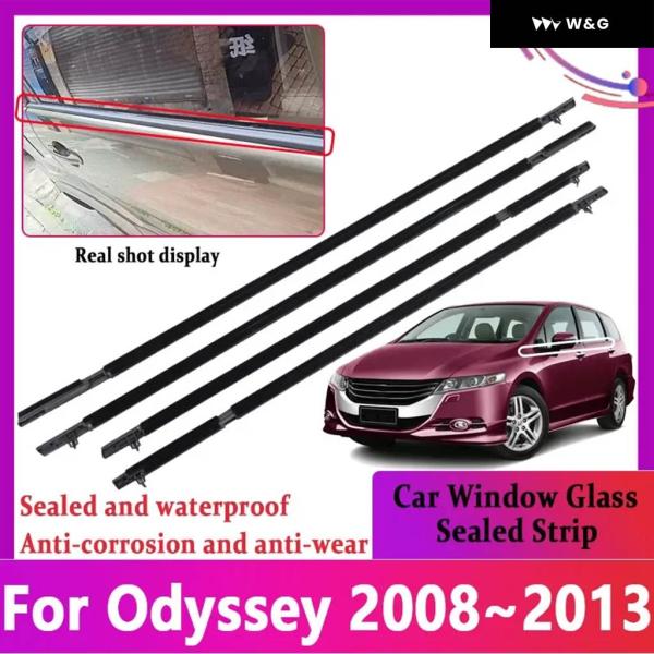 窓用ウェザーストリップ ホンダ オデッセイ RB3 RB4 2008~2013 ドアガラスシールストリップ クローム 防水 シーリングベルト アクセサリー カスタムパーツ アクセサリー 交換用部品Hign-concerned Chemica...