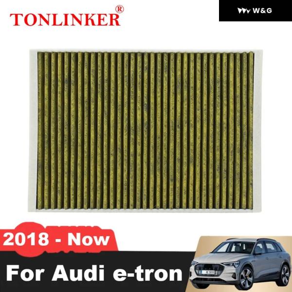 TONLINKER キャビン フィルター アウディ E-TRON E-TRON SPORTBACK 71KWH 95KWH 55QUATTRO 4WD 2018-22-現在 カーアクセサリー カスタムパーツ アクセサリー 交換用部品Plac...