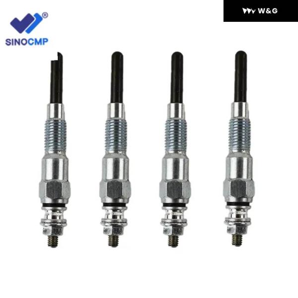 SINOCMP 4個 グロープラグセット クボタ D722 D782 D902 D905 D1005 D1105 V1305 V1505 Z602 16851-65512 16851-65510 カスタムパーツ アクセサリー 交換用部品Hi...