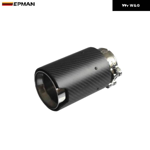 1個 汎用 ID 2.5インチ 63MM OD:92MM カーボンエキゾーストチップ/マフラーエンド パイプ 車用エキゾーストチップ EP-EM7025 カスタムパーツ アクセサリー 交換用部品Hign-concerned Chemical...