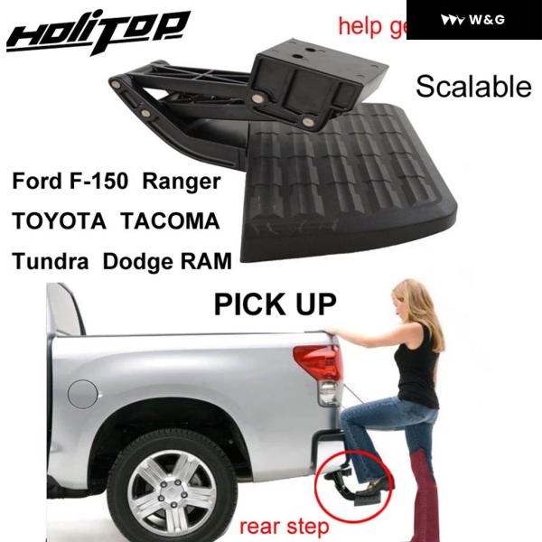 リアサイドバーフットステップペダル ダッジ ラム/ フォード F-150/レンジャー/ トヨタ タコマ/ タンドラ 車に乗るを助け ストレッチ カスタムパーツ アクセサリー 交換用部品Hign-concerned Chemical:None...