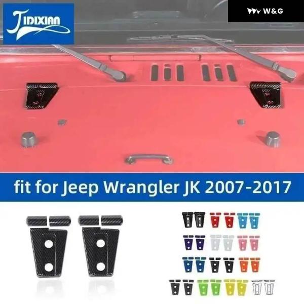 ジープ ラングラー JK 2007-17 車 エンジン フードヒンジ 装飾 カバー カスタムパーツ アクセサリー 交換用部品Hign-concerned Chemical:NoneItem Width:0cmItem Length:0cmE...