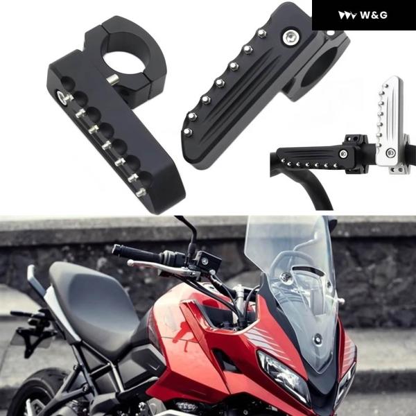 トライアンフ TIGER660 TIGER 800 900 GT PRO RALLY EXPLORER 1200 フロント フットペグ 折りたたみ 式 フットレスト クランプ 22-28MM カスタムパーツ アクセサリー 交換用部品Prot...