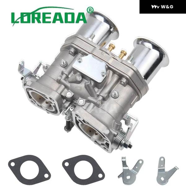 2バレル 40 IDF ウェーバー キャブレター + エアホーン ソレックス デロルト EMPI 40IDF キャブレター 自動車アクセサリー VW ビートル カスタムパーツ アクセサリー 交換用部品Placement on Vehicle...