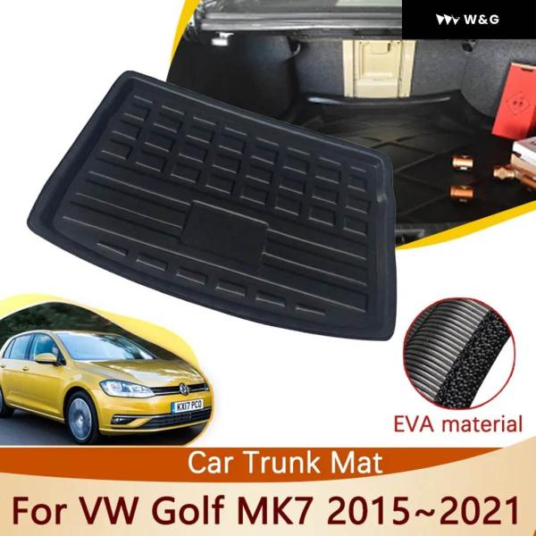 車用リア トランク マット VOLKSWAGE VW GOLF MK7 7 2015~2021 バリアントアクセサリー トランク カーゴライナートレイ トランク フロア 防水 カーペット カスタムパーツ アクセサリー 交換用部品Hign-c...