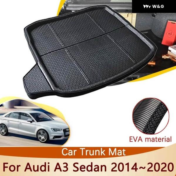 EVAリア トランク マット アウディ A3 8V セダン 2014~2018-20 2015 2013 アクセサリー 防水 フロアトレイライナー 防水 カーペット カスタムパーツ アクセサリー 交換用部品Hign-concerned Ch...