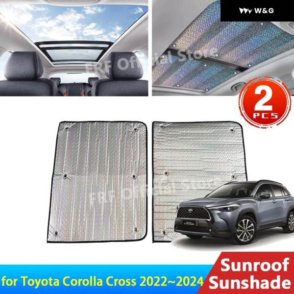 トヨタ カローラ クロス 2021-24 XG10 10 アクセサリー カーサンルーフ サンシェード ルーフ サンスクリーン 断熱 フロントガラス カスタムパーツ アクセサリー 交換用部品Product application scenar...