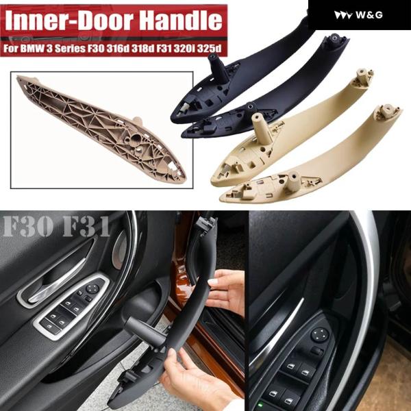 車用インナー ドアハンドル トリム プルグラブ パネル BMW F30 F31 LCI 3シリーズ F80 M3 F32 F34 F35 F36 F82 M4 316D 316I 318D 320D 320DX カスタムパーツ アクセサリー...