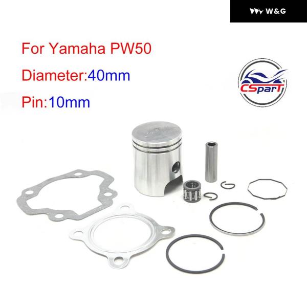 PW50 ピストン 40MM 10MM リングニードル ベアリング キット ヤマハ PW 50 1981 - 2006 ダートピット オートバイ バイク パーツ カスタムパーツ アクセサリー 交換用部品Item Length:7cmSpec...