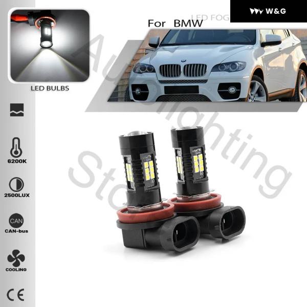 2個 BMW X6 E71 E72 F16 F86 H8 H11 LED フォグランプ DRL デイタイム ランニングライト バルブ CANバス H8 H11 ドライビングランプ ヘッドランプ 12V カスタムパーツ アクセサリー 交換用部...
