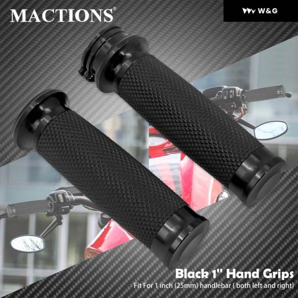 1インチ25MM ブラックハンド グリップ ハンドルバー グリップ ハーレー スポーツスター 883 1200 XL XR ソフテイル ヘリテージ ブレイクアウト ツーリング ダイナ VRSC カスタムパーツ アクセサリー 交換用部品Hig...
