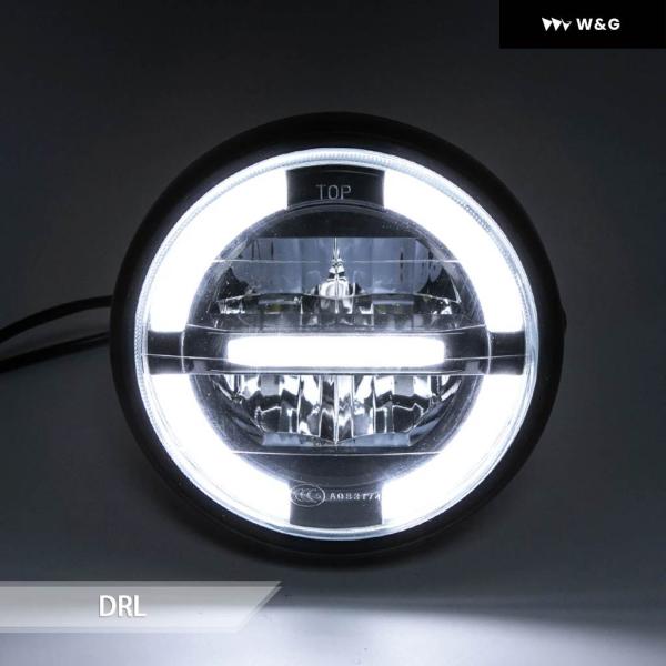 オートバイ バイク ヘッドライト ヘッドランプ LED ヘッドライト ハイロービーム デイタイム ランニングライト スズキ GN チョッパー カフェレーサー カスタムパーツ アクセサリー 交換用部品Hign-concerned Chemic...