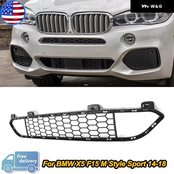 2014-2018 BMW X5 F15 SUV Mパフォーマンス フロント バンパー センターロア グリル Mスポーツ ロア グリル メッシュ 51118054012 マジックキット カスタムパーツ アクセサリー 交換用部品Hign-co...