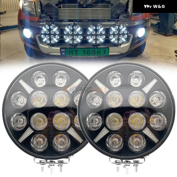 9インチ 120W 防水 LED 作業灯 スポット オフロード ドライビングライト 車用 ヘッドライト ジープ ラングラー ATV UAZ SUV トラック TRACTOFF-ROAD カスタムパーツ アクセサリー 交換用部品Hign-co...